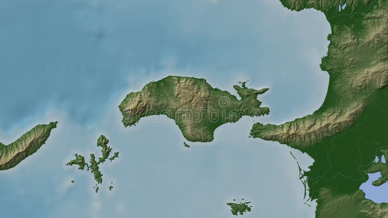 Samos Island. Greece. Physical Stock Illustration - Illustration of ...