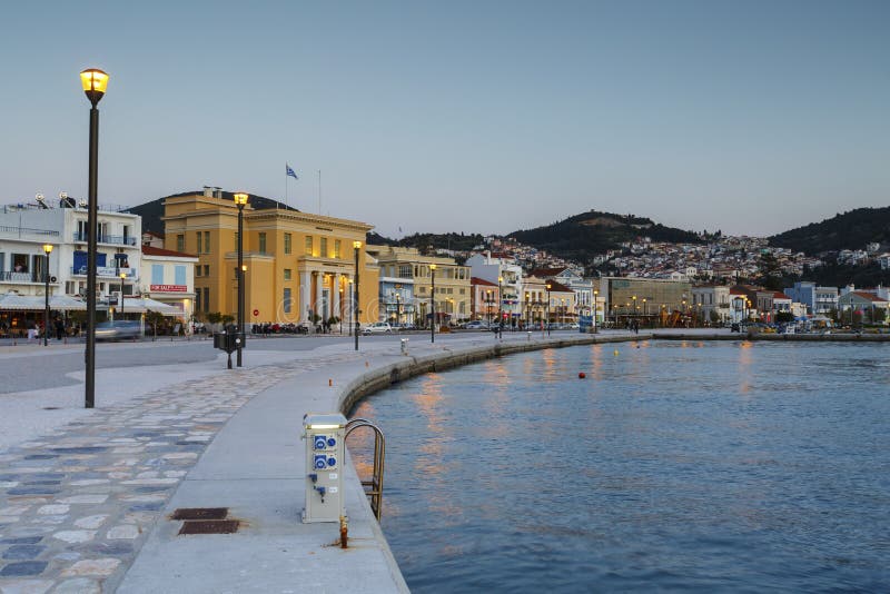 Samos island in Greece. editorial stock image. Image of europe - 91085504