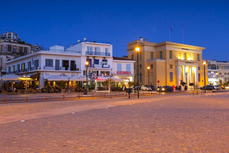 Samos island in Greece. editorial image. Image of seafront - 91085860