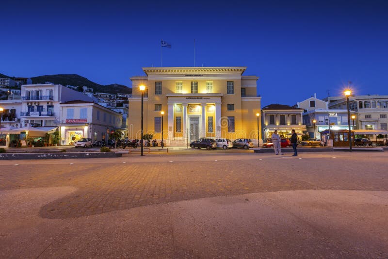 Samos island in Greece. editorial photography. Image of sunset - 91085917