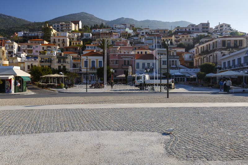 Samos Island. editorial photography. Image of mediterranean - 96668107