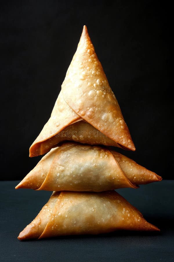 The Samosa, a Golden Brown Pastry, is Characterized by Its Triangular ...