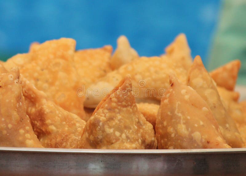 Samosa - Indian Street Food Stock Image - Image of baking, indian ...