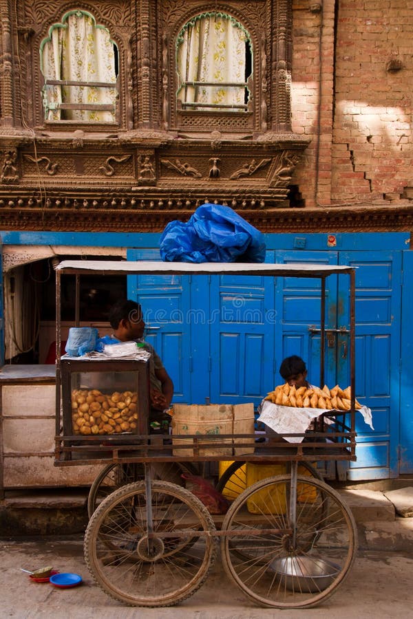 Samosa Stall, Kathmandu, Nepal Editorial Stock Image - Image of nepali ...