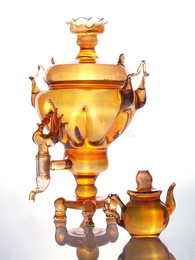 Samovar - Old Russian Teapot Stock Photo - Image of russia, copper ...