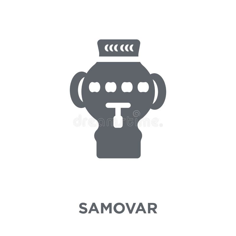 Samovar Icon in Outline Style Isolated on White Background. Russian ...