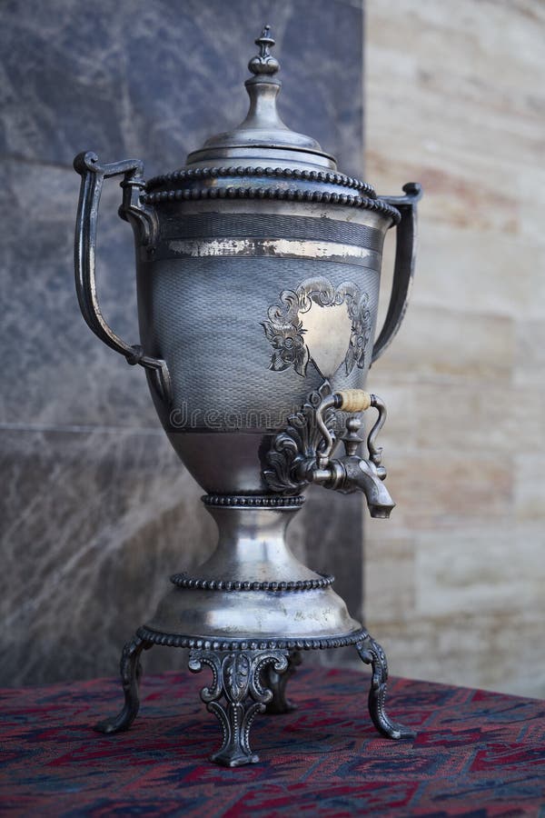 Samovar - Old Russian Teapot Stock Photo - Image of russia, copper ...