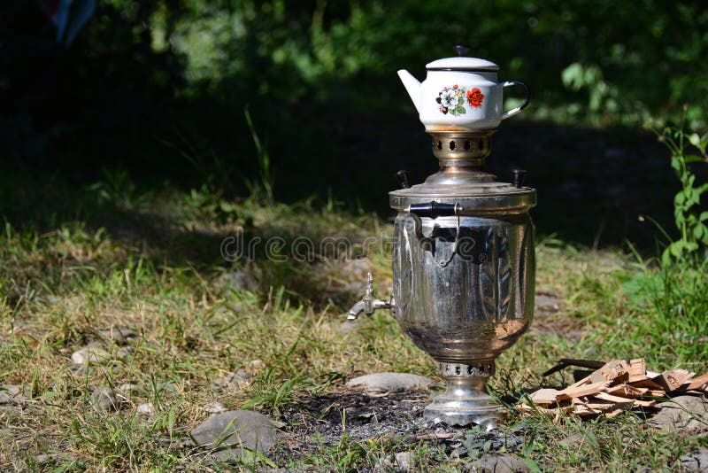 Samovar tea stock image. Image of ecology, flaming, energy - 56061885