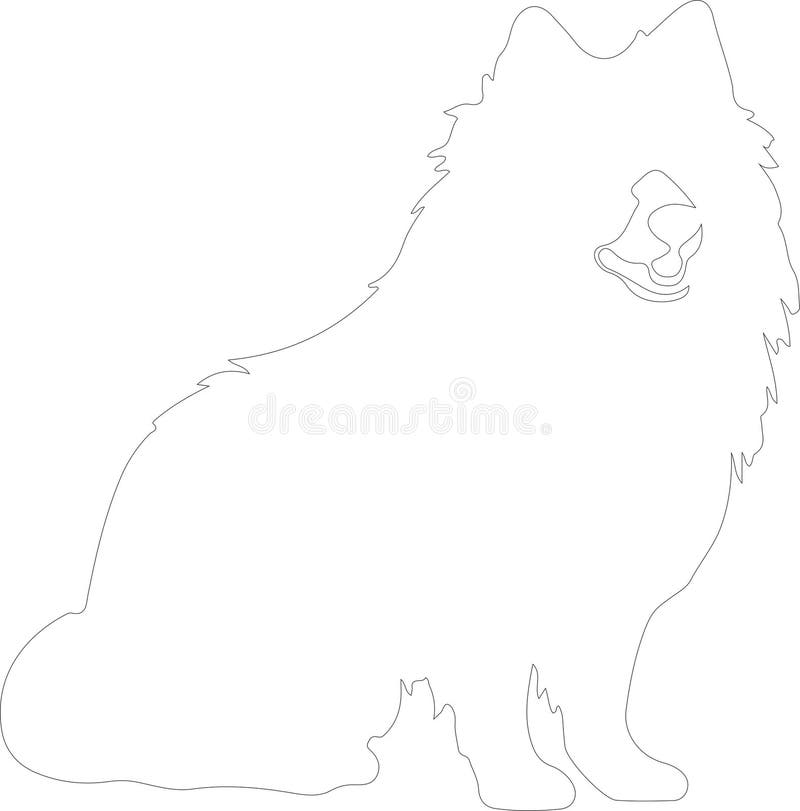 Samoyed Outline Stock Illustrations – 135 Samoyed Outline Stock ...