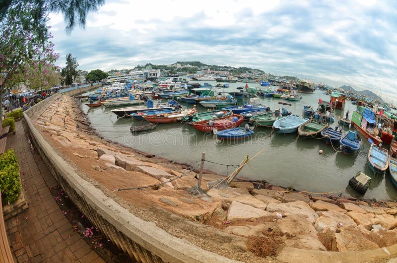 Sampan editorial stock image. Image of wood, island, ship - 63374199