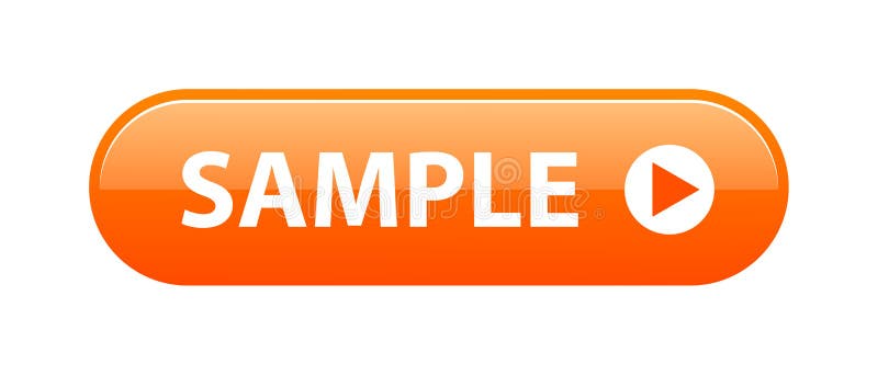 Sample button stock vector. Illustration of isolated - 158489482