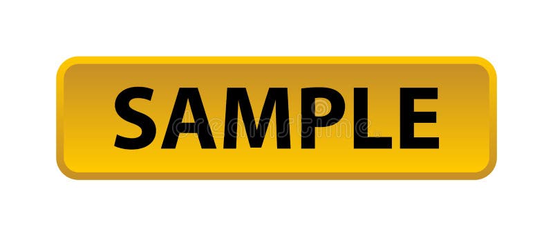 Sample button stock vector. Illustration of isolated - 158489482