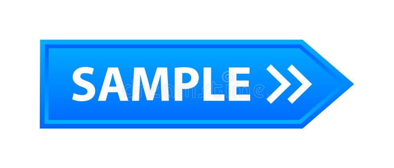 Sample button stock vector. Illustration of isolated - 158489482