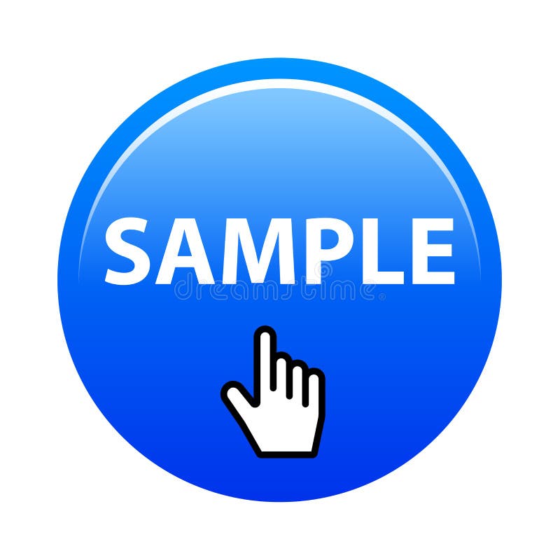 Sample button stock vector. Illustration of illustration - 190093467