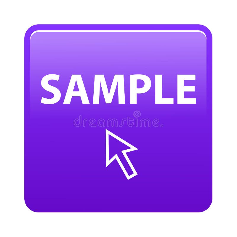 Sample button stock vector. Illustration of isolated - 158489482