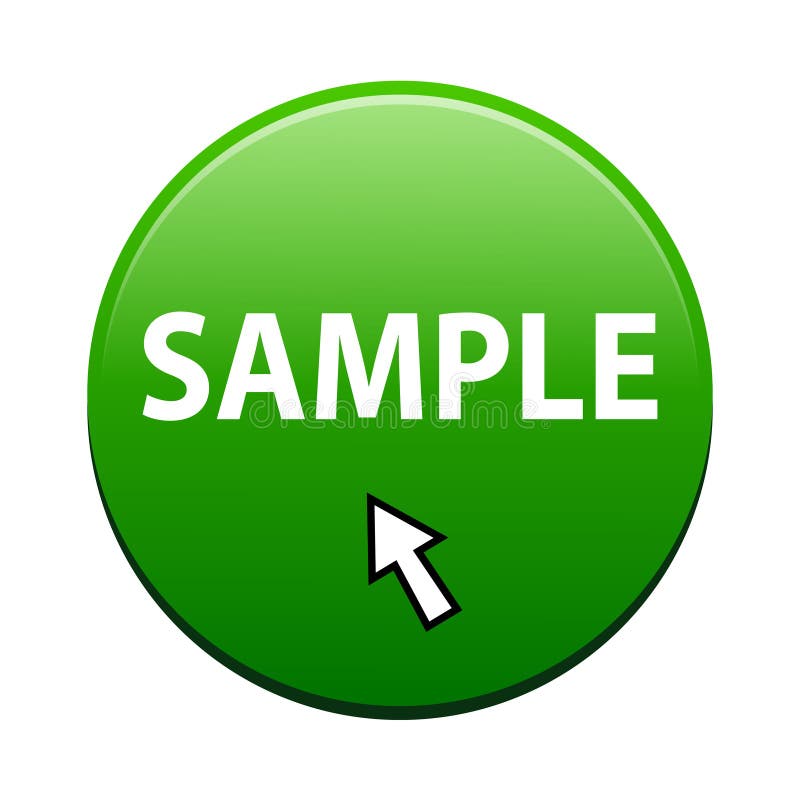 Sample button stock vector. Illustration of icon, business - 220540733