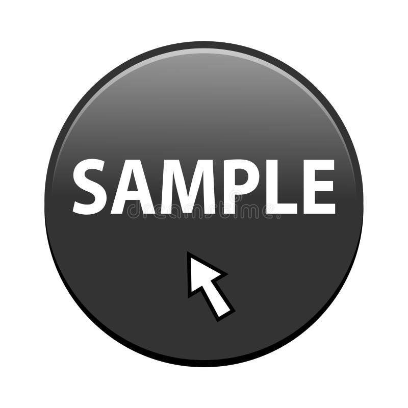 Sample button stock vector. Illustration of icon, business - 220540733
