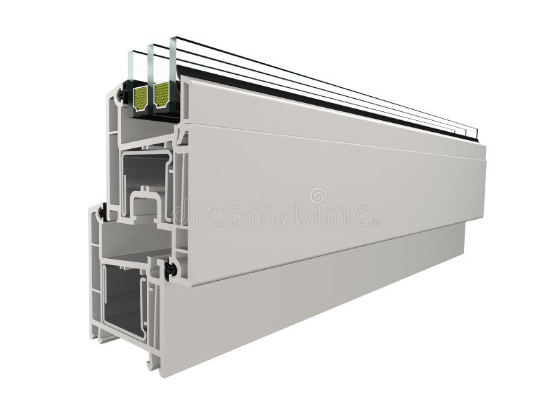 Sample 3 PVC of a window stock photo. Image of sample - 5103334