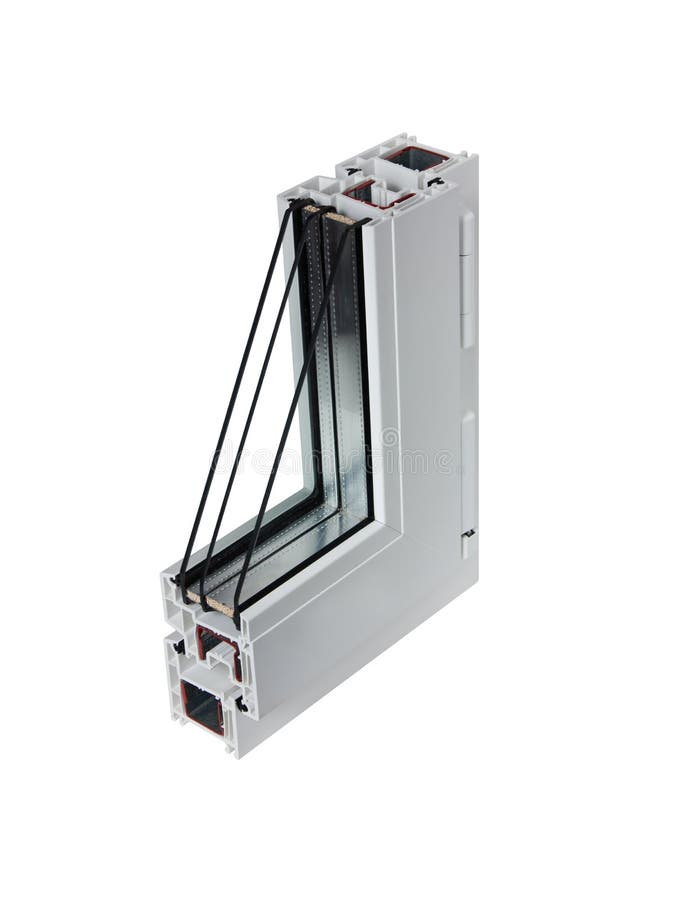 Sample 3 PVC of a window stock photo. Image of sample - 5103334