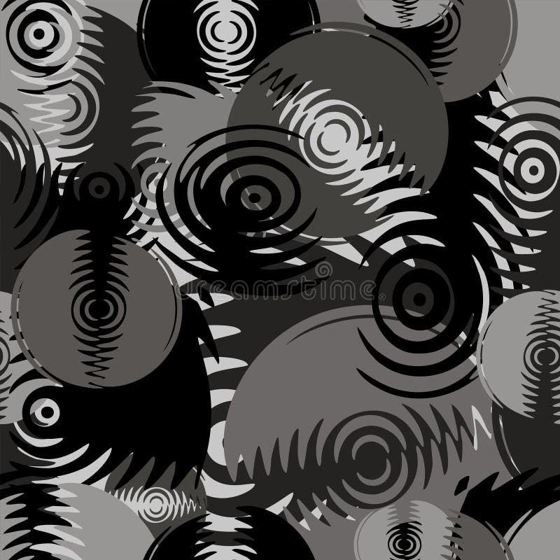 A Sample of an Abstract Seamless Texture in Black, Gray and White, with ...