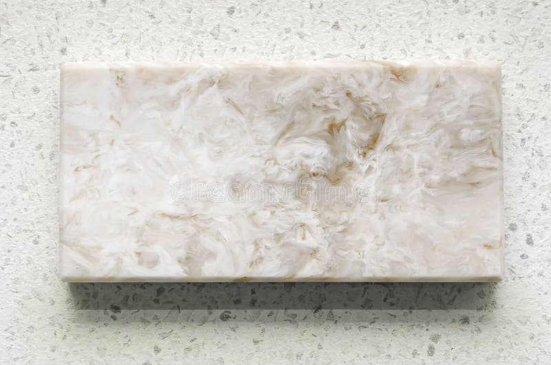 A Sample of an Artificial Stone with a Marble Texture. Close-up ...
