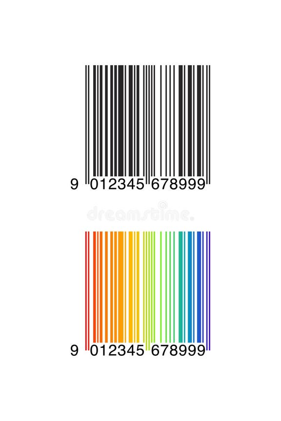 Sample Bar Codes EAN 8 stock illustration. Illustration of stripes ...
