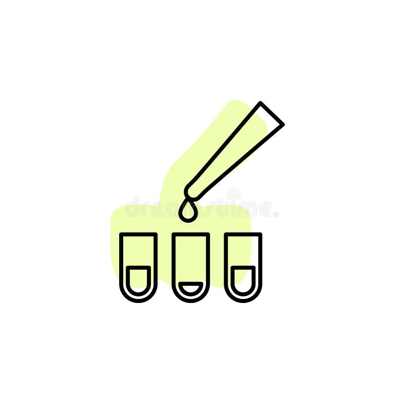 Sample, Biology Icon with Color Shadow Vector Icon in Biology Set Stock ...