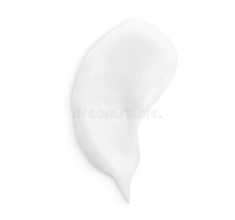 Sample of Body Cream on White Background, Top View Stock Photo - Image ...