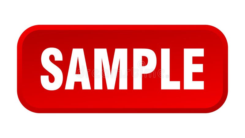 Sample button stock vector. Illustration of isolated - 158489482