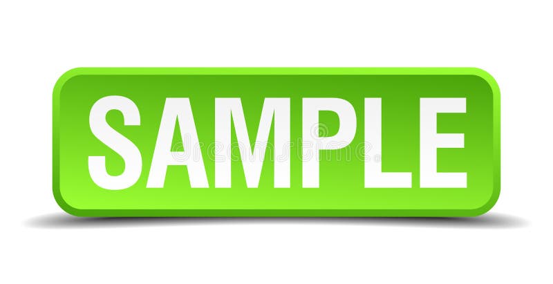 Sample button stock vector. Illustration of isolated - 158489482