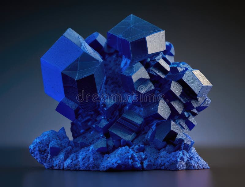 Sample of Cobalt Crystals Under a Microscope Revealing Their Intricate ...