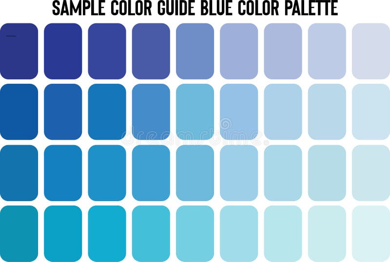 Sample Color Guide Blue Color Palette, Examples of Trending Colors ...