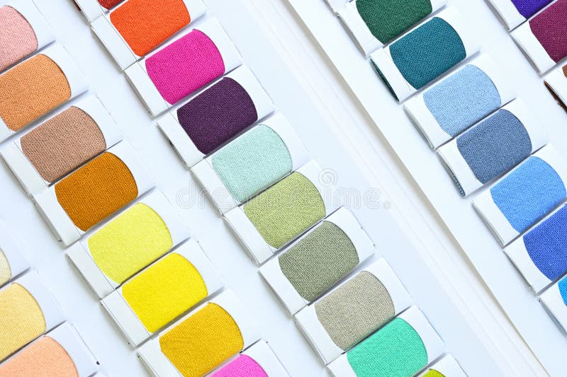 Sample Color Shade of Colorful Fabric Textile of Clothes Industry Stock ...