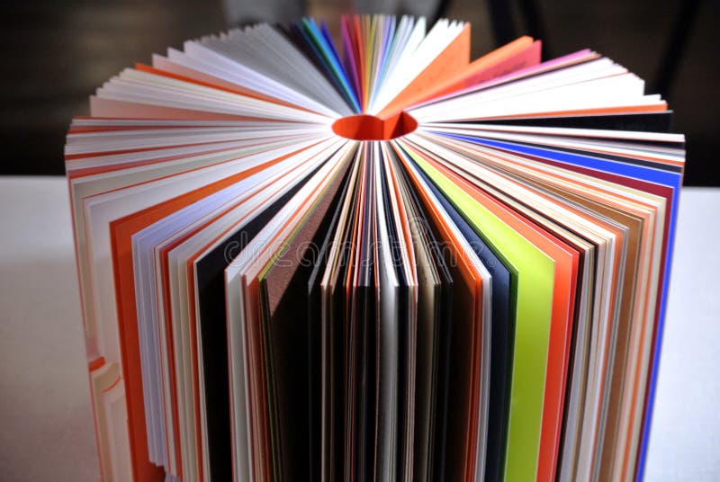 Sample of colored paper stock photo. Image of factory - 119501518