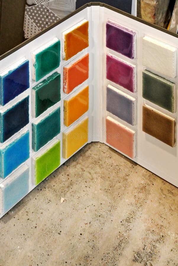 Sample of colored tiles stock photo. Image of background - 119395088