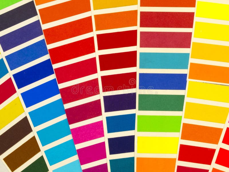 RAL Sample Colors Catalogue Stock Image - Image of coloured, palette ...