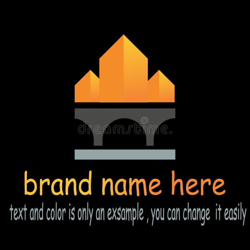 Sample Design Building Logo Stock Vector - Illustration of city, house ...