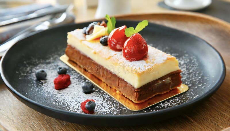 Sample Dessert Presentations from World Cuisine. Stock Image - Image of ...