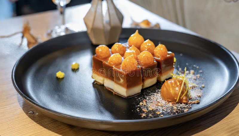 Sample Dessert Presentations from World Cuisine. Stock Image - Image of ...