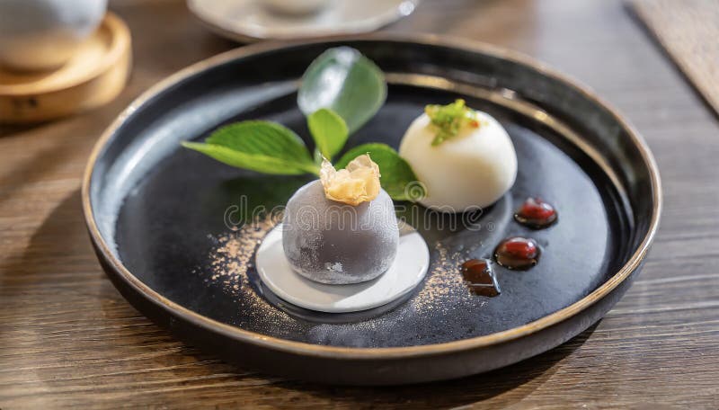 Sample Dessert Presentations from World Cuisine. Stock Photo - Image of ...