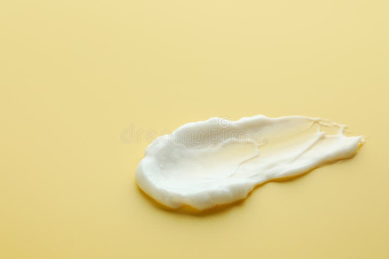 Sample of Face Cream on Yellow Background Stock Image - Image of beauty ...