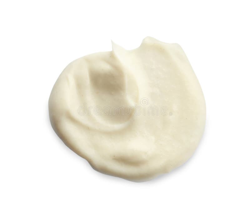 Sample of Facial Cream Isolated on White, Top View Stock Image - Image ...