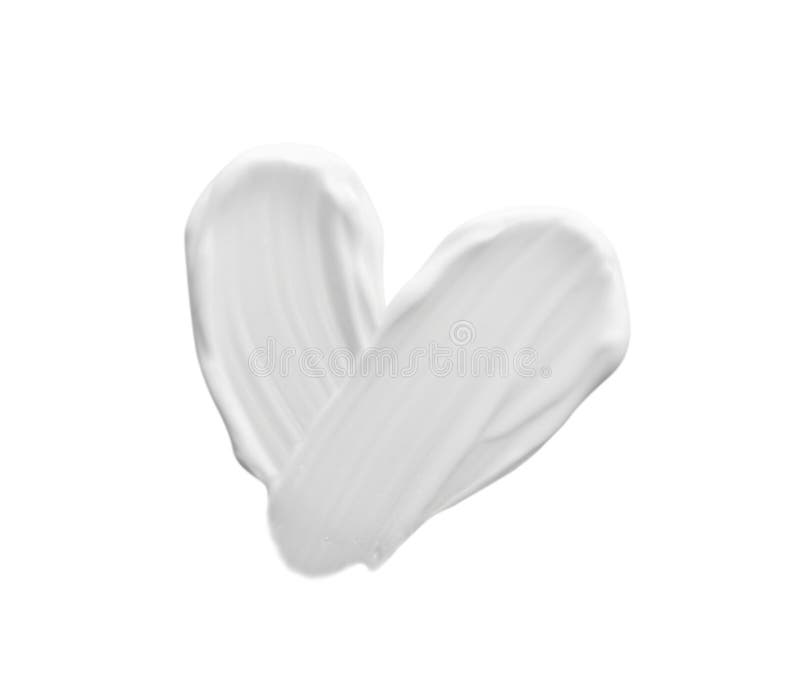 Sample of Facial Cream Isolated on White, Top View Stock Photo - Image ...