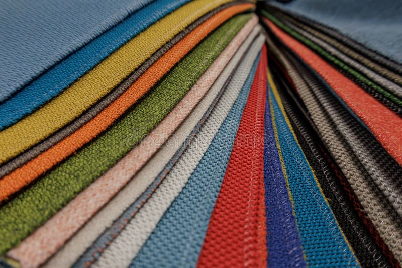 Sample of Fan Fabrics in Different Colors and Comfortable Textures ...