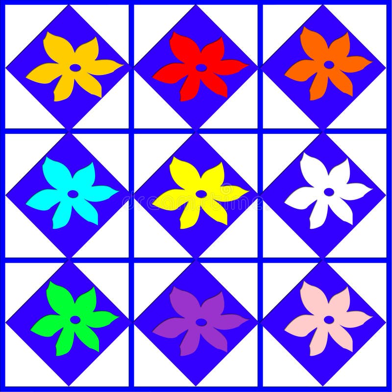 Sample of flowers stock illustration. Illustration of abstract - 31374007