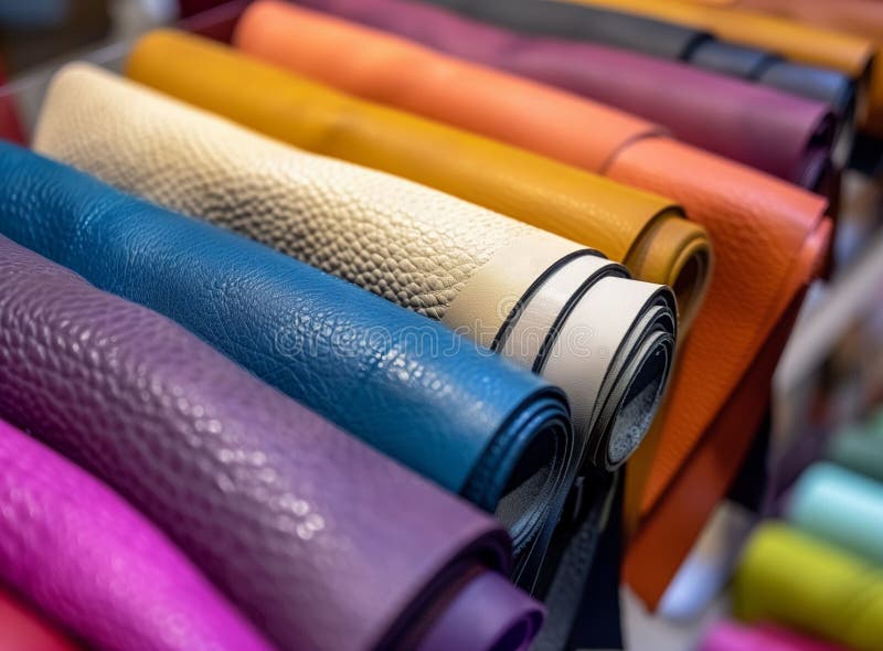 Sample - a Good Quality Leather in Various Colors. a Set of Leather ...