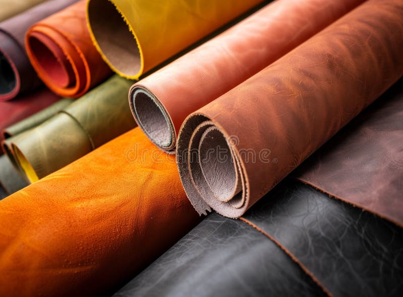 Sample - a Good Quality Leather in Various Colors. a Set of Leather ...