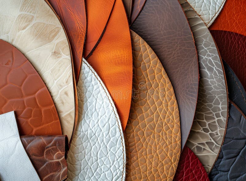 Sample - a Good Quality Leather in Various Colors. a Set of Leather ...