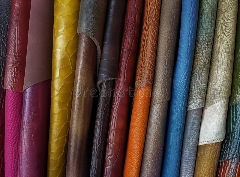 Sample - a Good Quality Leather in Various Colors. a Set of Leather ...