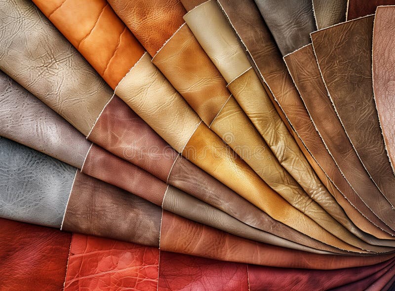 Sample - a Good Quality Leather in Various Colors. a Set of Leather ...